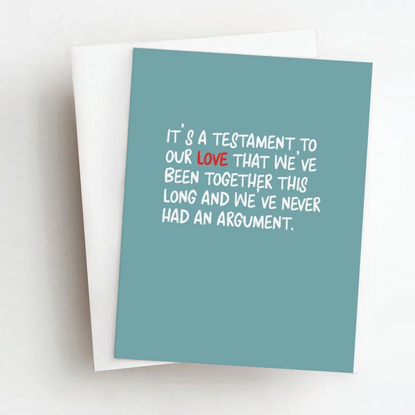 Funny Argument Card - Etsy