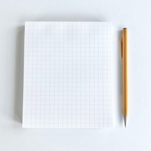 Graph Paper Notepad ~ 100 Sheets ~ 5"x6" - Etsy