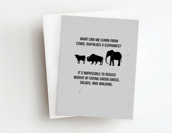 Buffalo Humor Card - Etsy