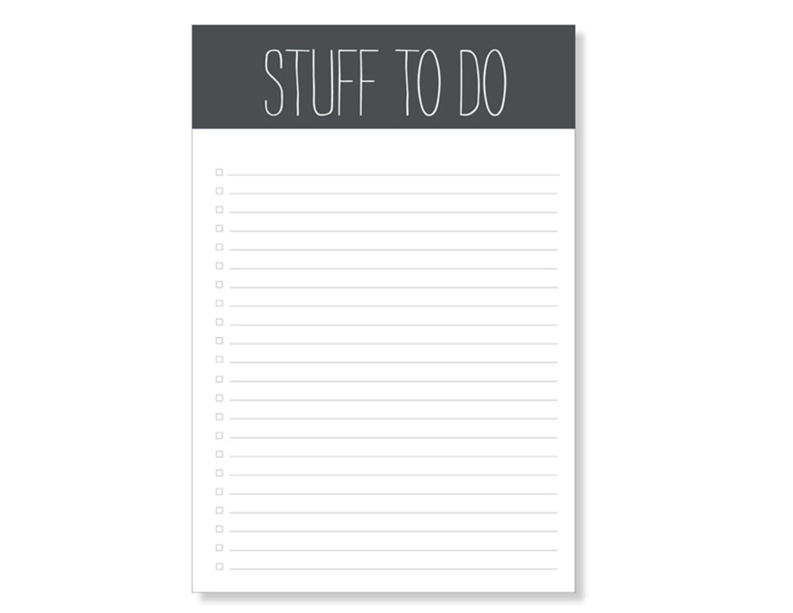 Stuff to do notepad | Etsy