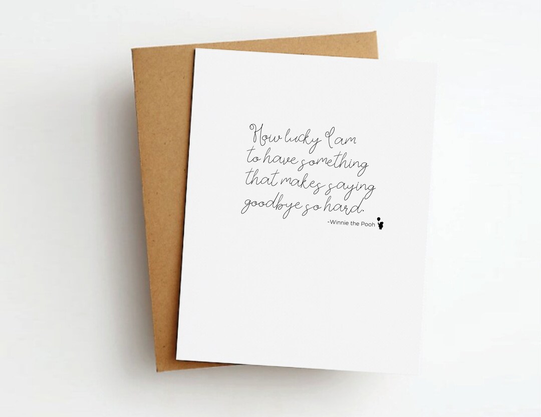 Winnie the Pooh Sympathy Card - Etsy