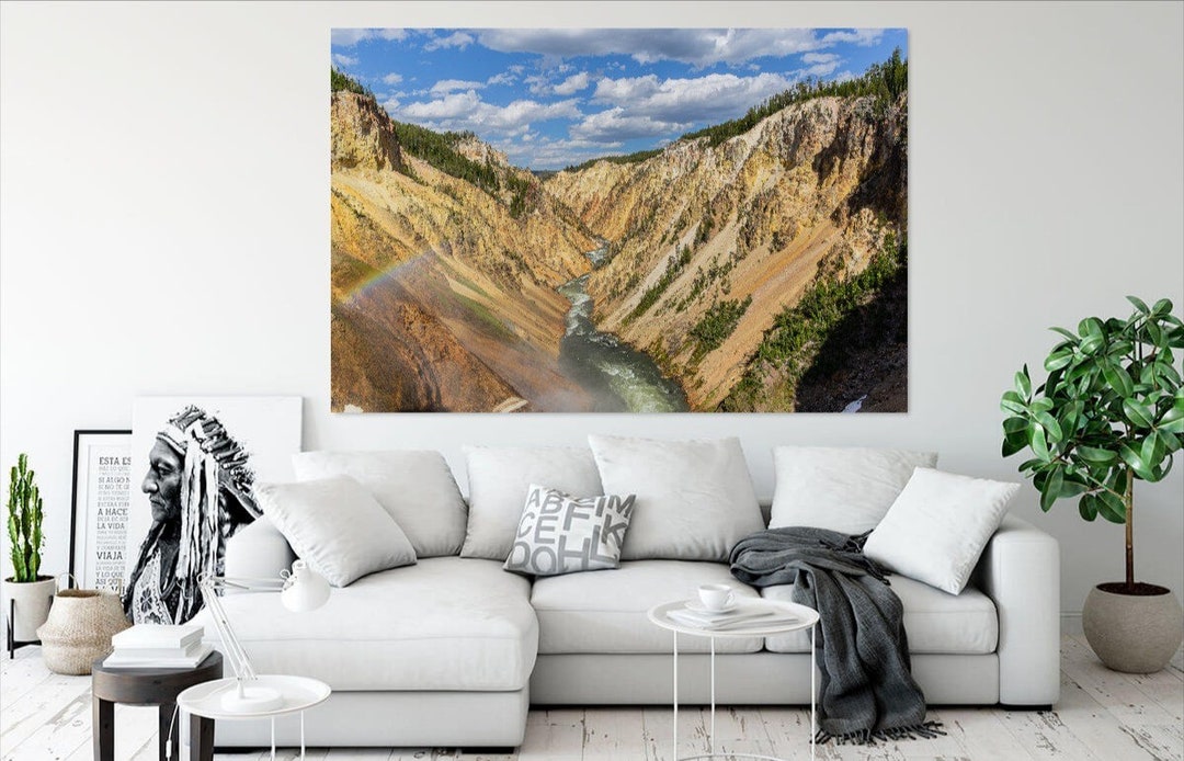 The Grand Canyon of Yellowstone Yellowstone National Park Digital Print ...