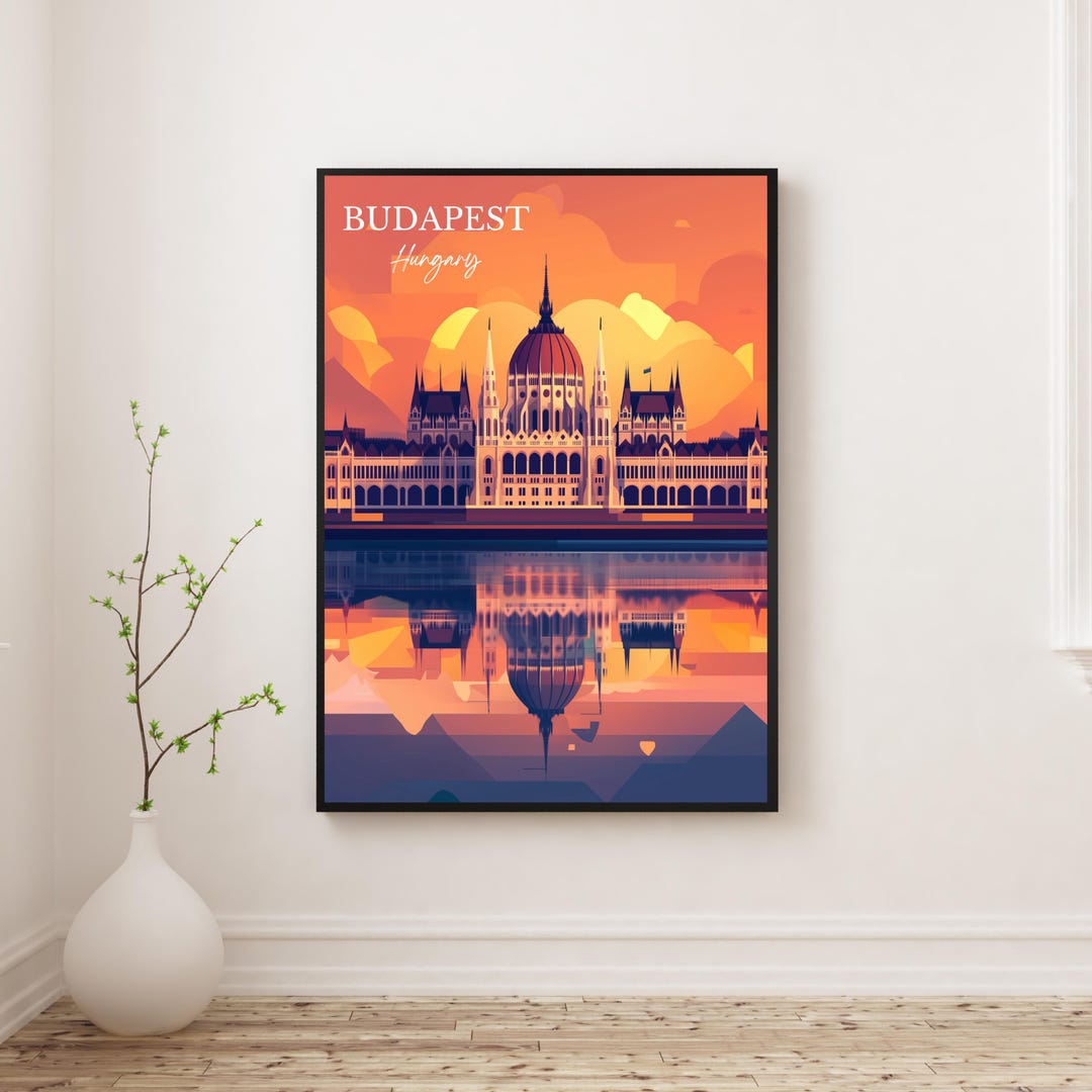 Budapest Poster | Budapest Wall Art | Budapest Print | Travellers Gift ...