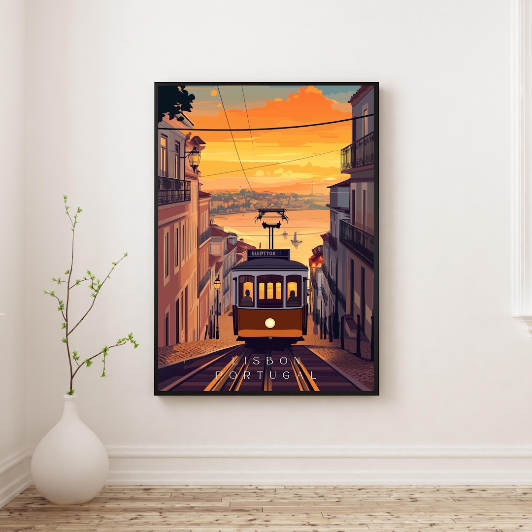 Lisbon Printable | Lisbon Wall Art | Lisbon Gift | Lisbon Tram Print ...
