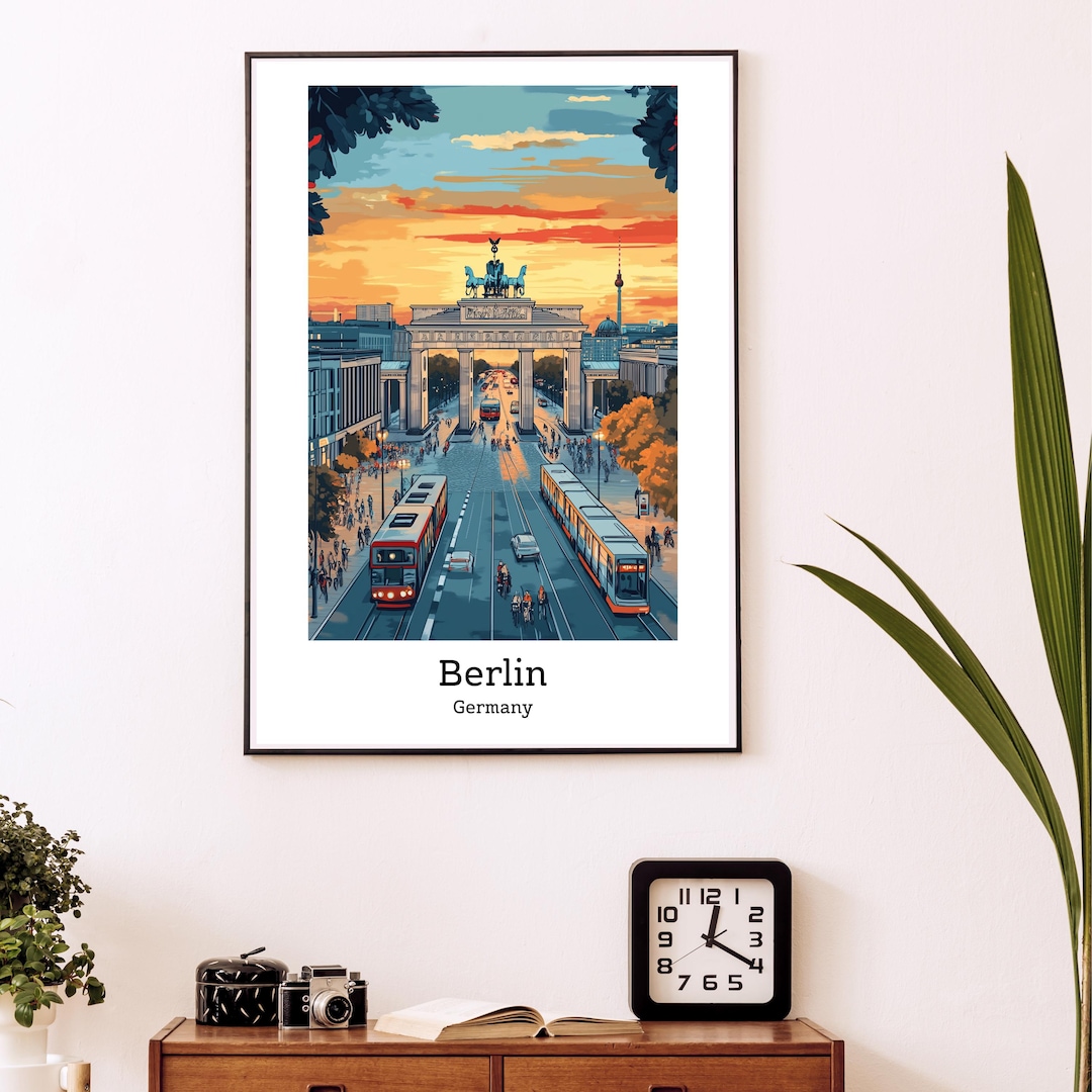 Berlin Printable Poster - Iconic Brandenburger Tor | Berlin Gift Print ...
