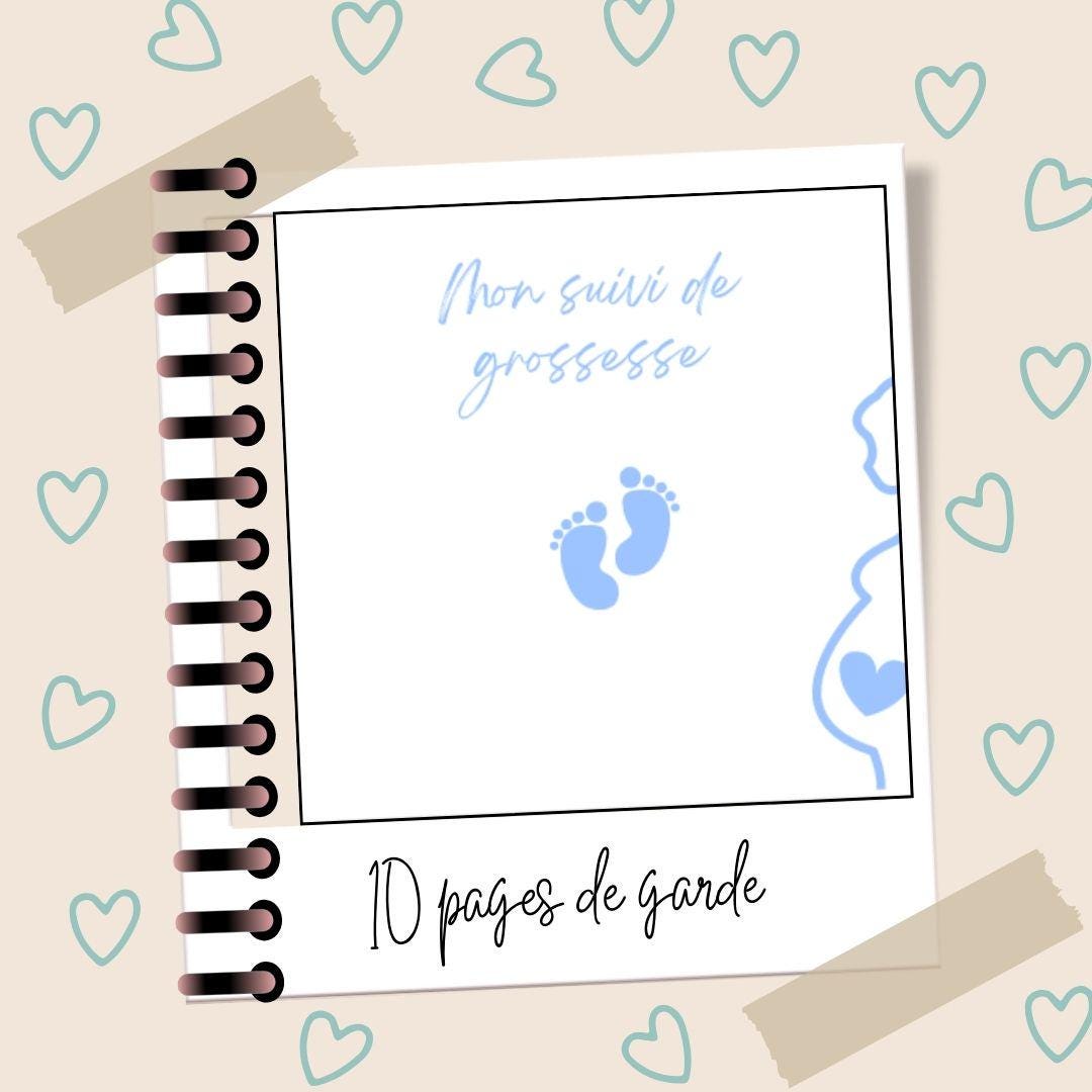 Pregnancy Tracking Cover Pages, Organize Your Pregnancy File, PDF File ...