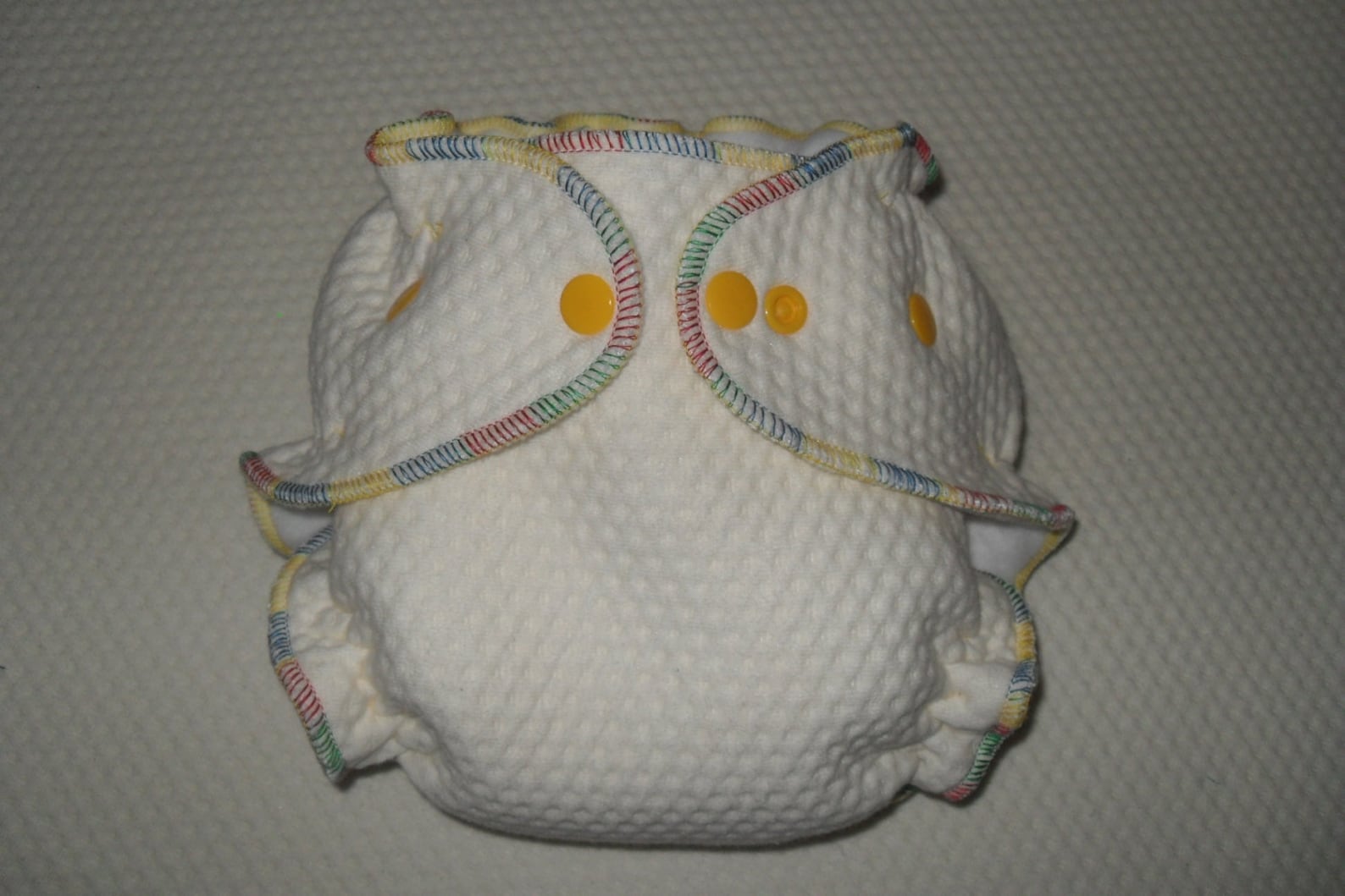 3D Zorb Fitted Diaper With Multi Colored Thread and Yellow - Etsy