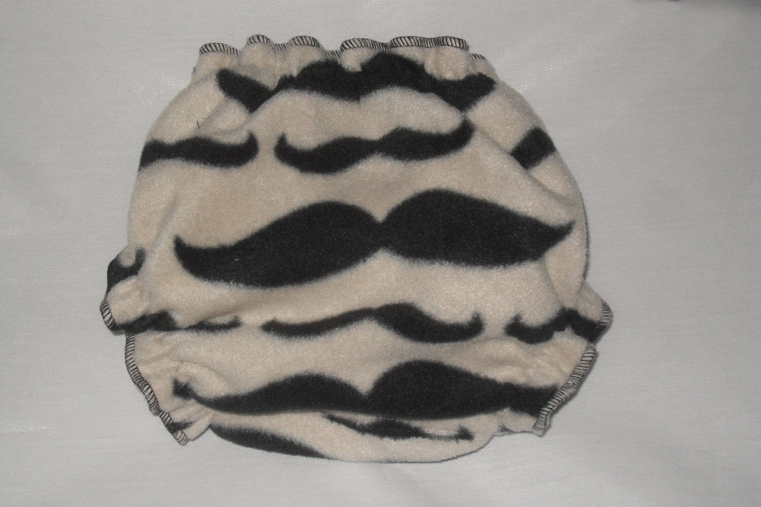 Moustache Fleece Diaper Wrap - Etsy