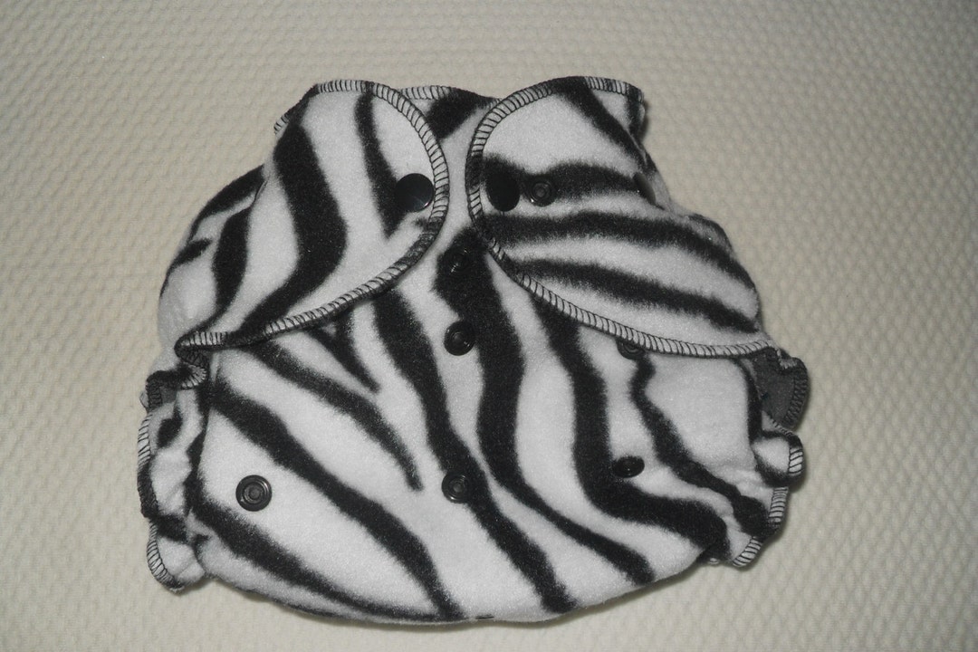 Zebra Fleece Diaper Wrap - Etsy
