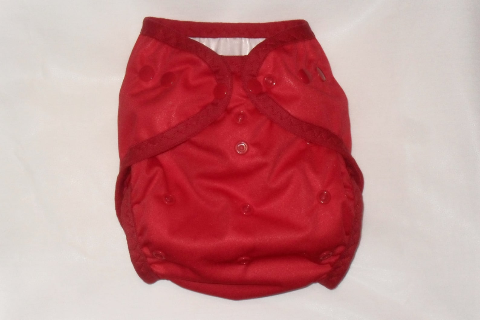 Red One Size AI2 Snap Diaper - Etsy