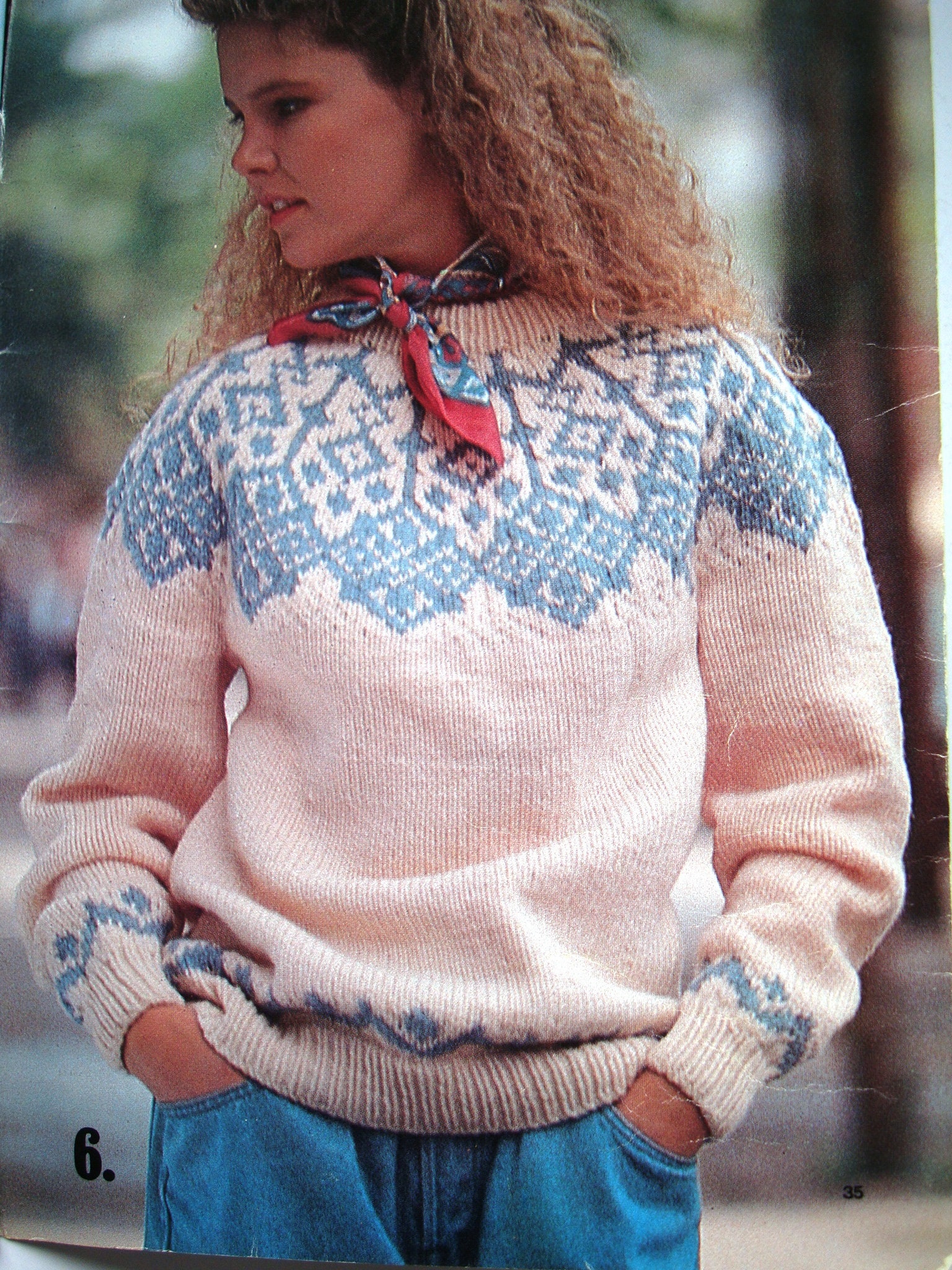 Vintage Knit Sweater Pattern Booklet THE CHUNKY STORY Patons Beehive ...
