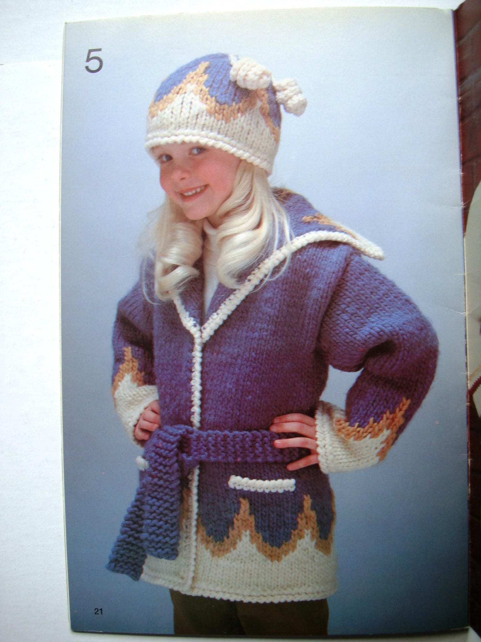 Vintage Children Knitting Patterns OUTDOOR CHILDREN Patons Beehive 424 ...