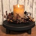 Primitive Wood Round Table Riser Candle Holder Color - Etsy