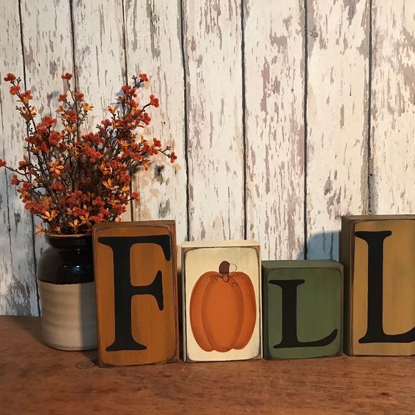 Fall Block Set - Etsy
