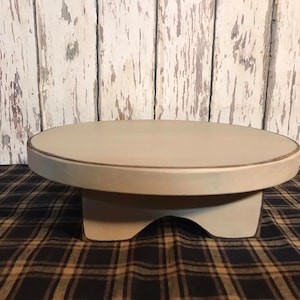 Primitive Wood Round Table Riser - Candle Holder - Color Choices - Home ...