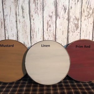 Primitive Wood Round Table Riser - Candle Holder - Color Choices - Home ...