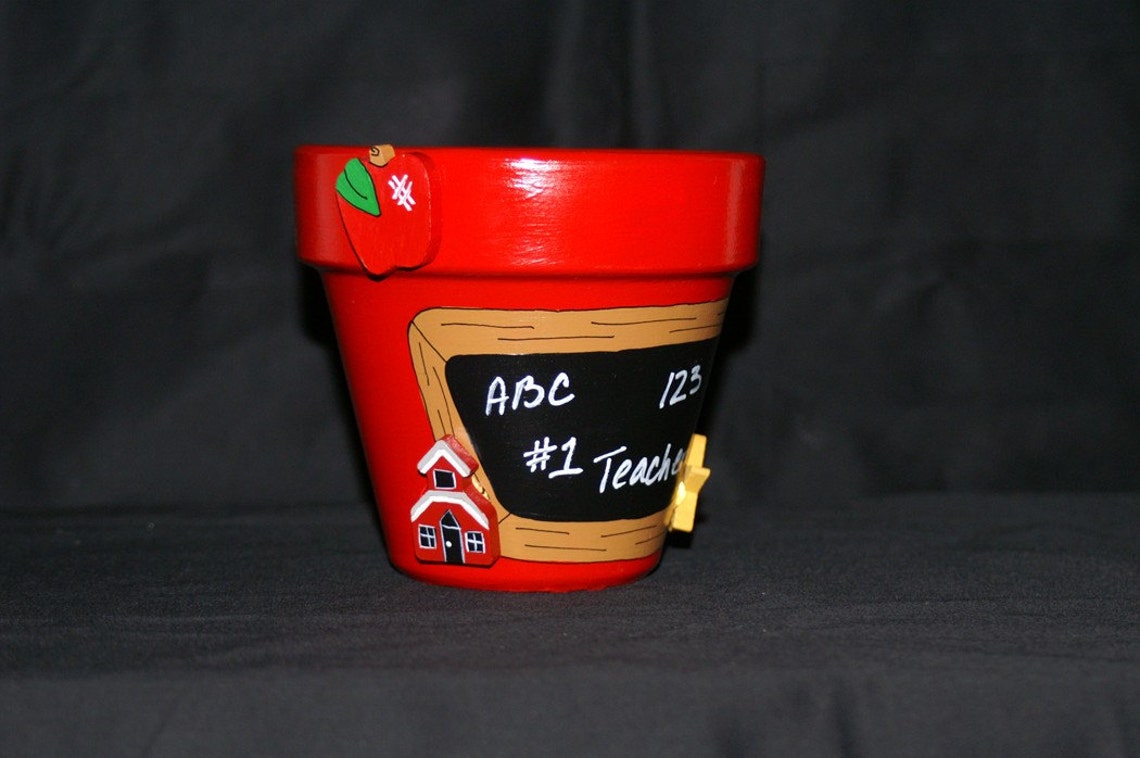 Teacher Flower Pot - Etsy
