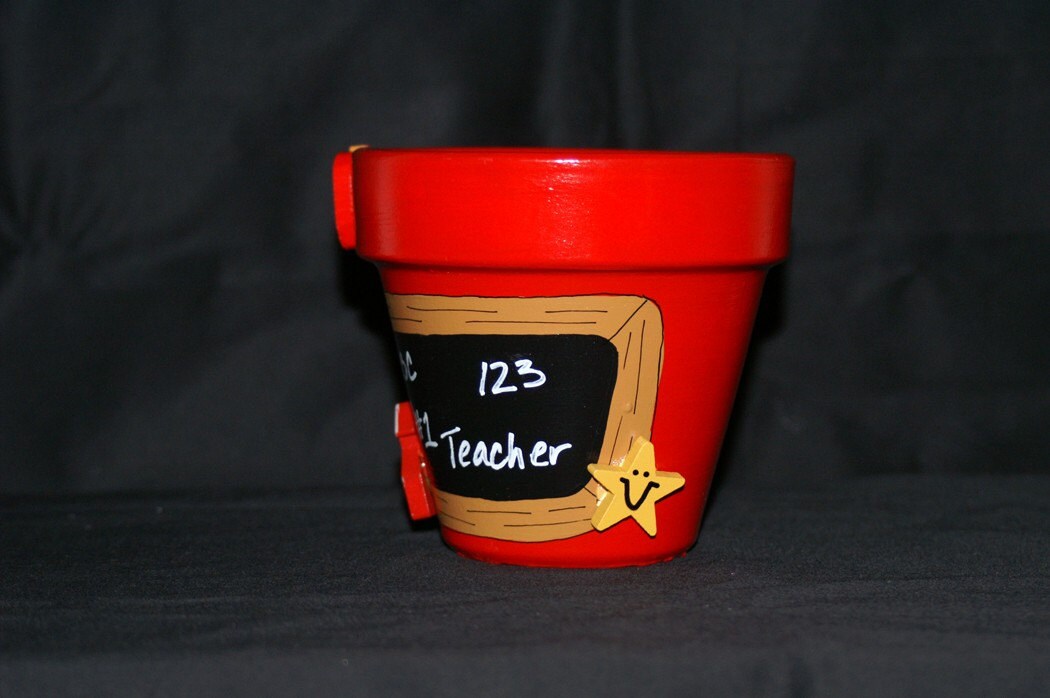 Teacher Flower Pot - Etsy