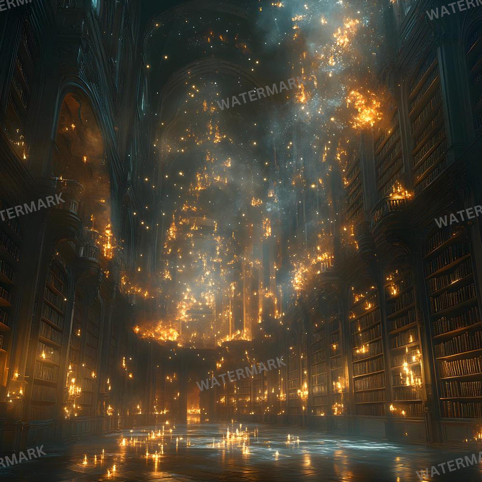 20 Enchanted Library Backdrops – Magical Photography Overlays (jpgs) - Etsy