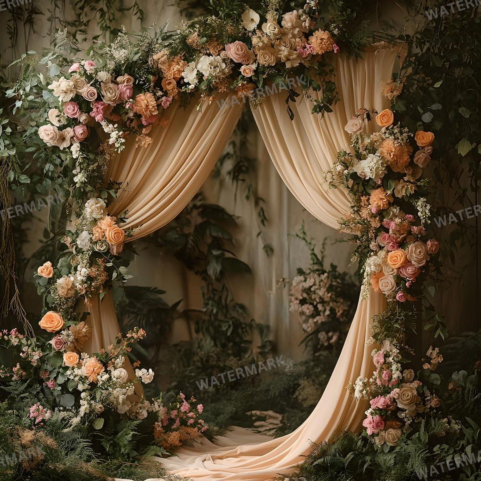 15 Magical Garden Wedding Backdrops | Photoshop Overlay, Weddings ...