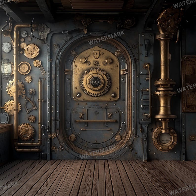 9 Steampunk Backdrops - Vintage Industrial Photography Backgrounds ...