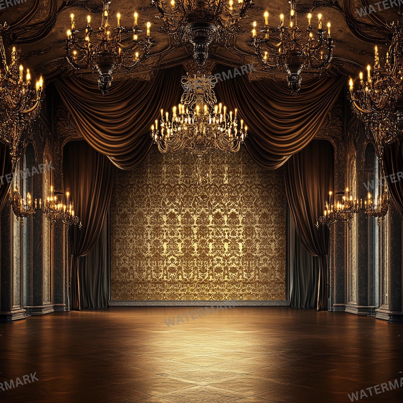 Baroque Stage Backdrops | Ballroom, Throne Room Scenes (digital ...