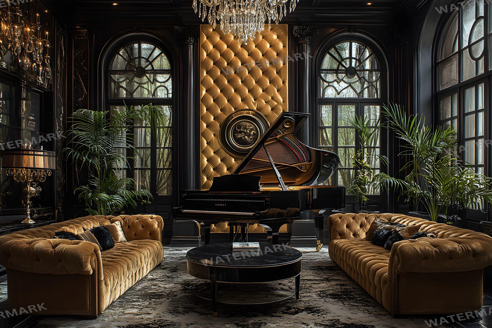 20 Jazz Lounge Luxe Backdrops | Art Deco Luxury Piano Backgrounds ...