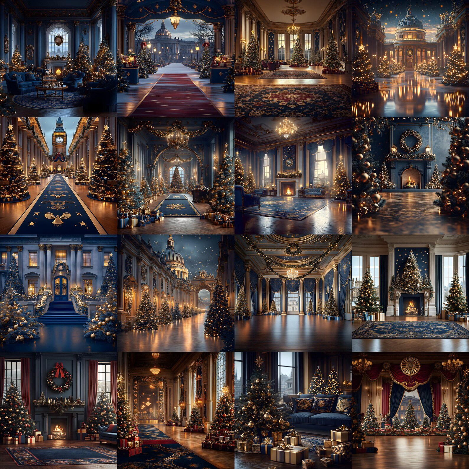 60 Christmas Backdrops | Digital Holiday Backgrounds | Festive Xmas ...