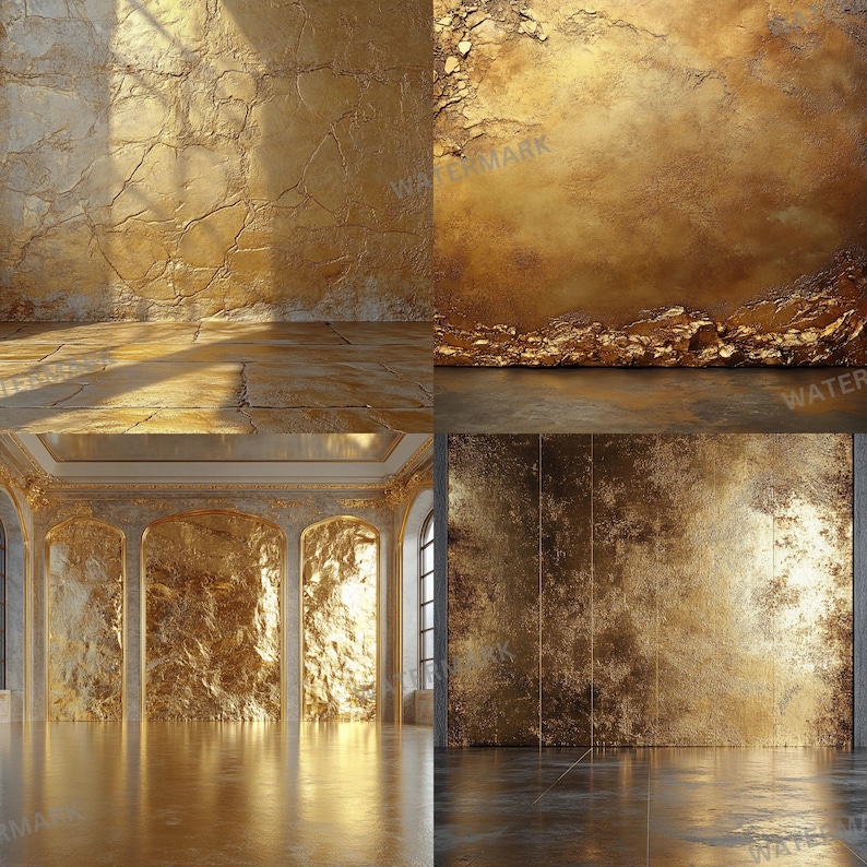 Gold Texture Photography Backdrops – 18 Luxurious Overlays (4096x4096px ...