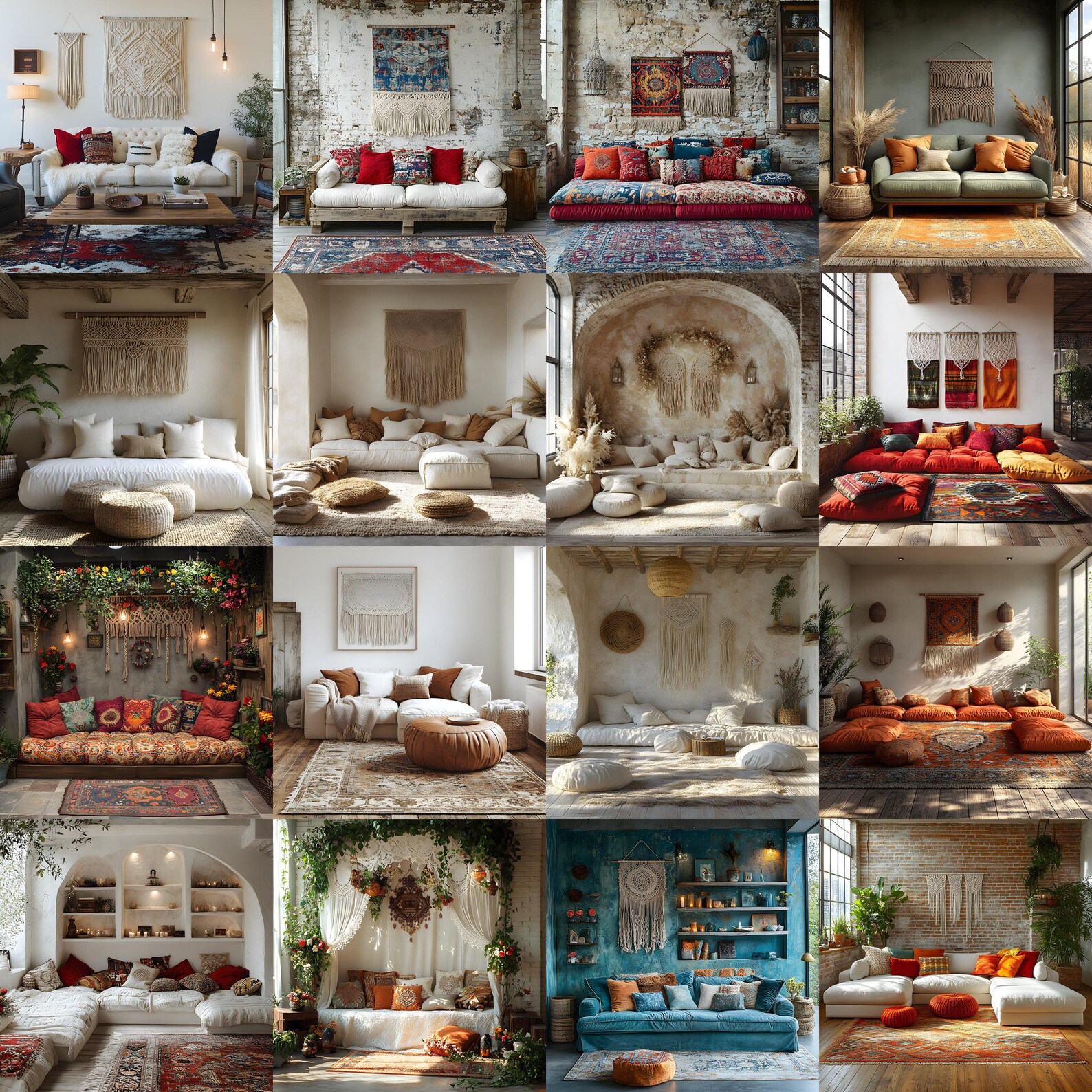 30 Cozy Boho Backdrops - Digital Backgrounds for Photography, Home ...