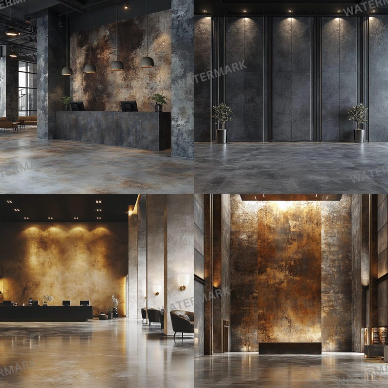 Hotel Lobby Backdrops for Photoshop Composites, Master Overlay Textures ...
