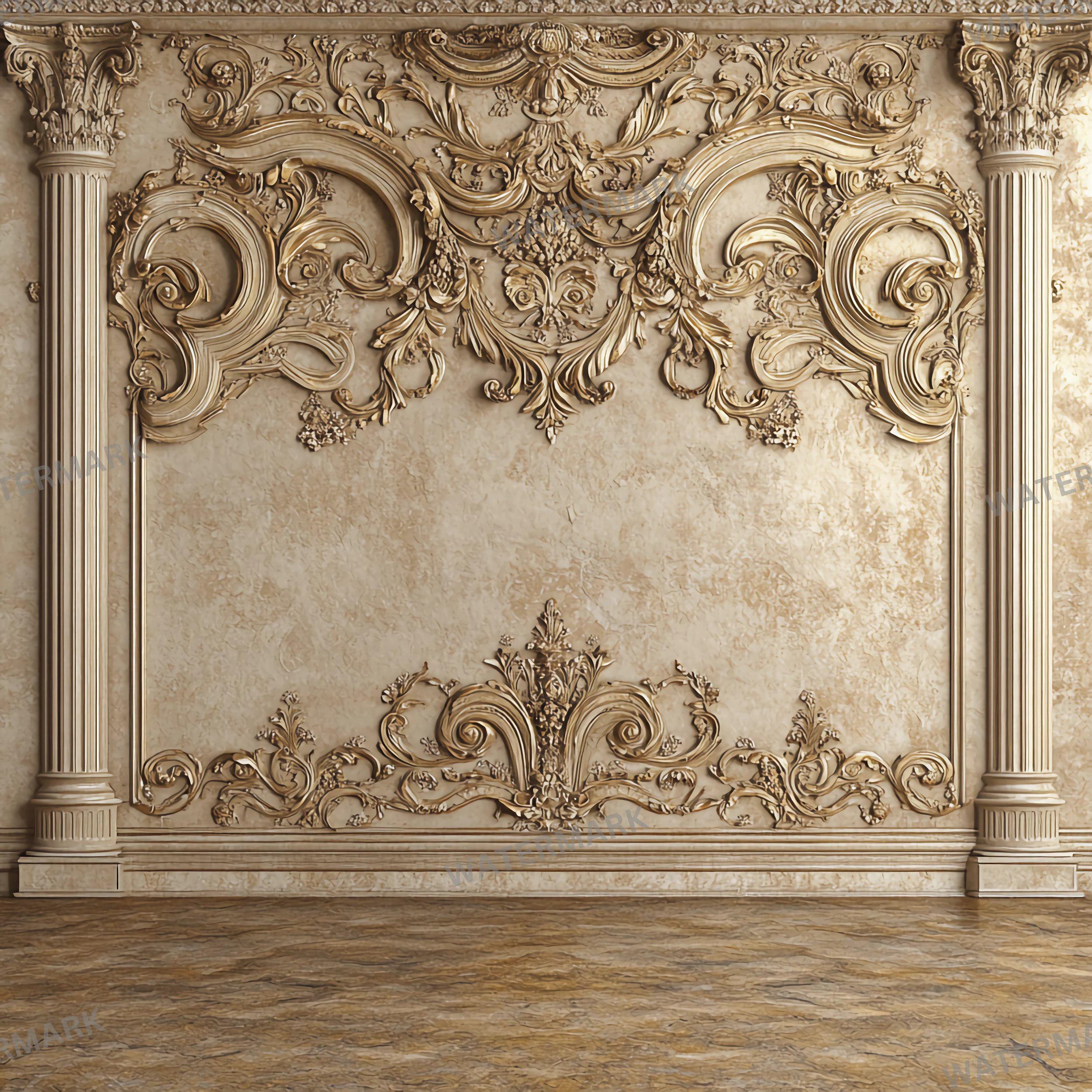 12 Regal Salon Backdrops | Dark Gold & Brown Textured Backgrounds With ...