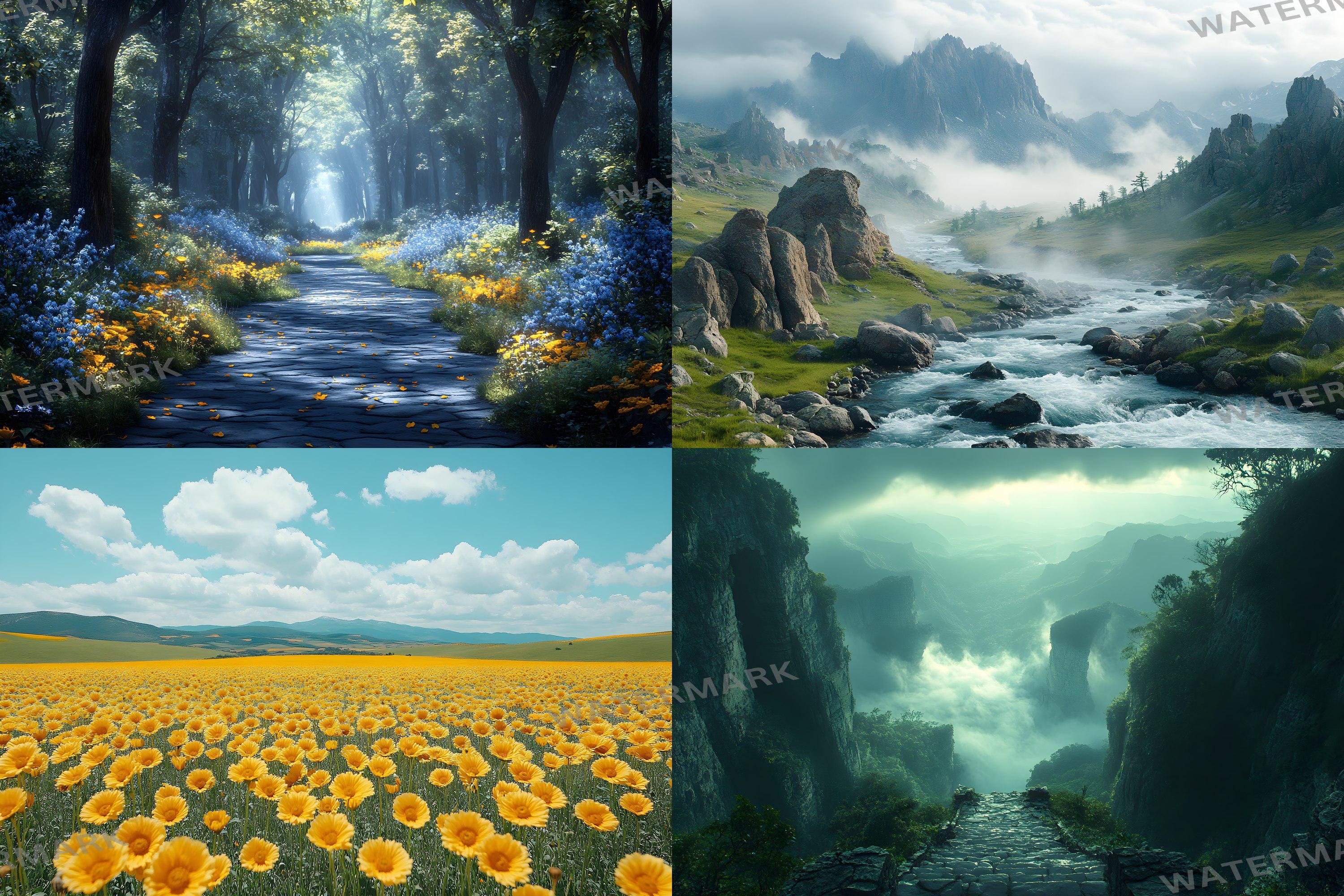 100 Natural Landscape Backdrops | Scenic Outdoor Digital Backgrounds ...