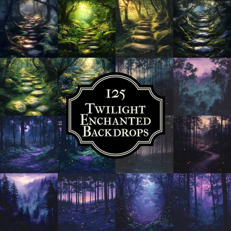 125 Twilight Enchanted Digital Backdrops, Photoshop Composites - Master ...