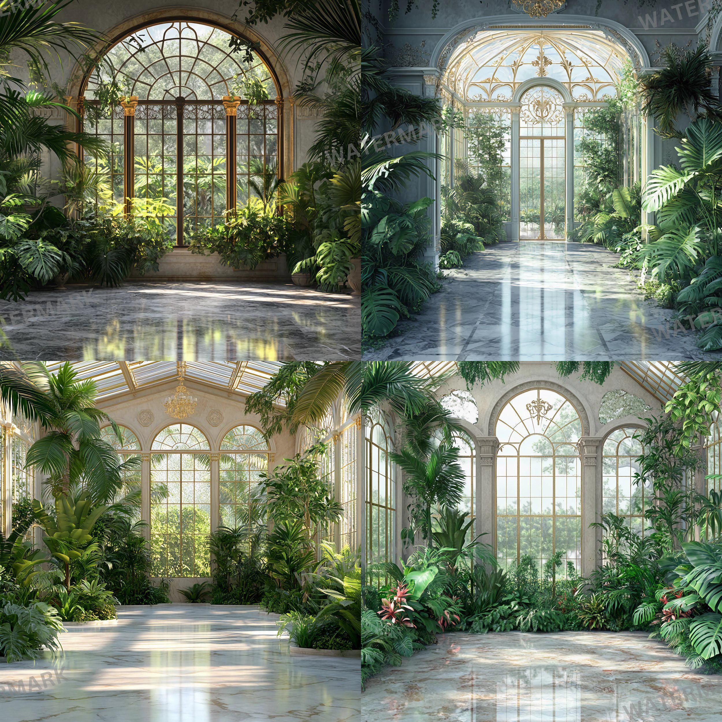7 Victorian Conservatory Backdrops | Vintage Greenhouse Backgrounds ...
