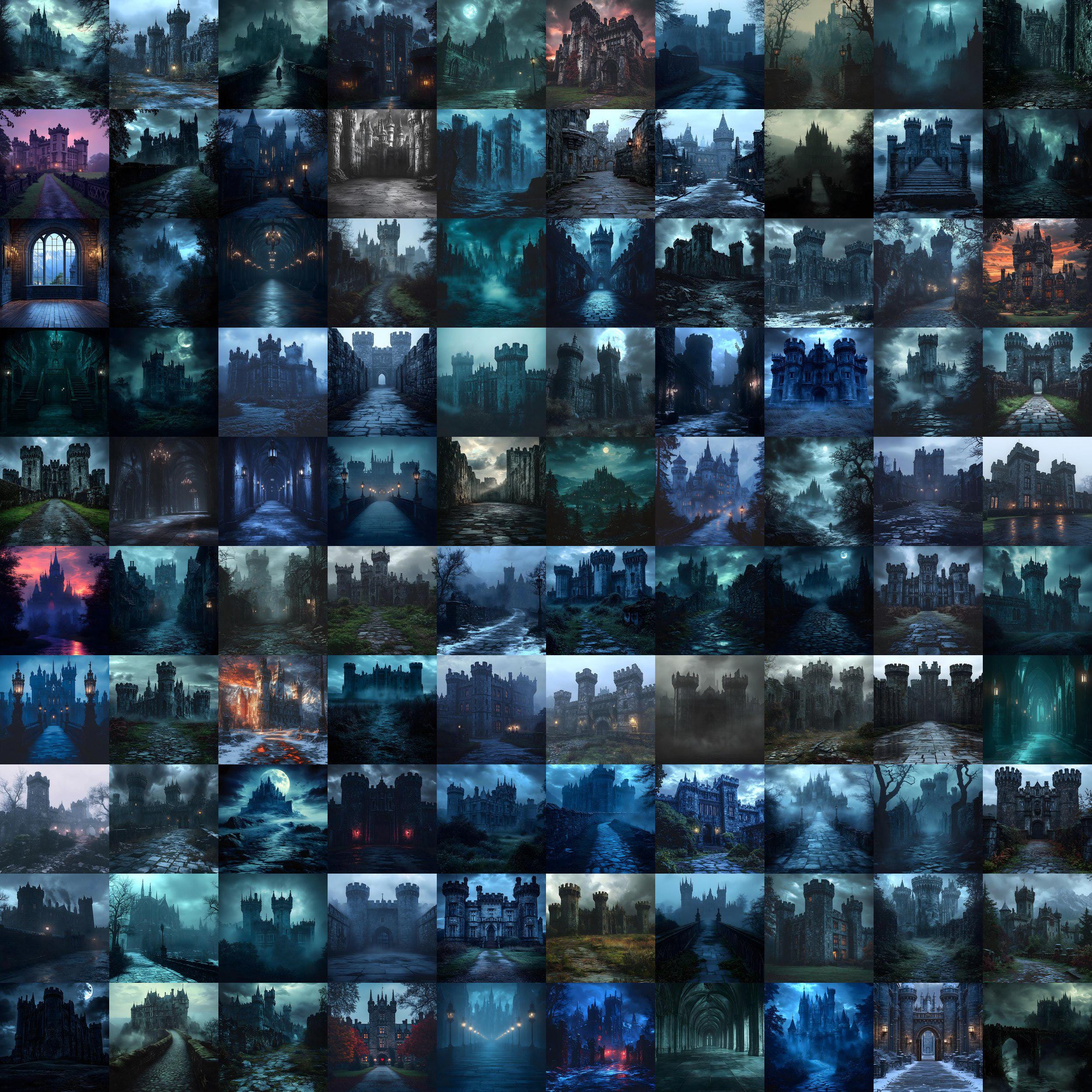 260 Gothic Castle Digital Backdrops | Dark Fantasy Photoshop Overlays ...