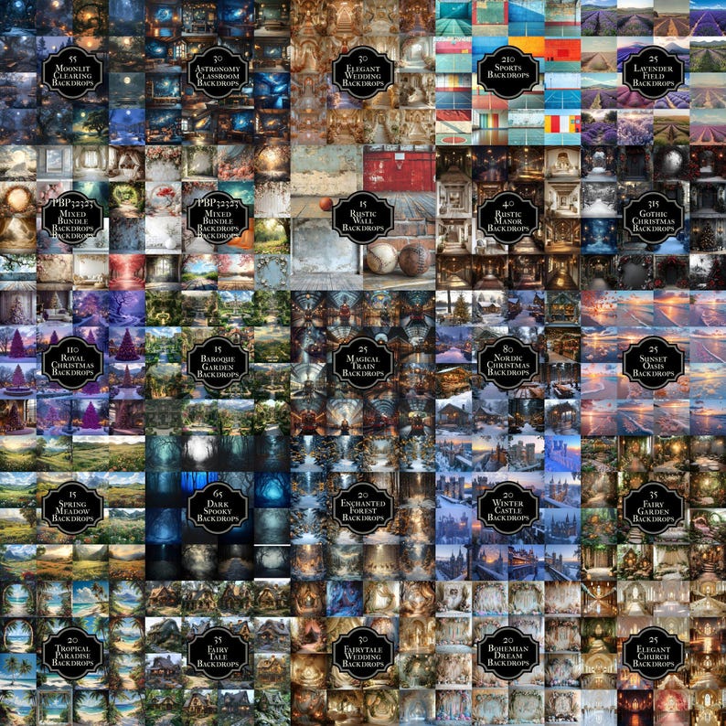 15,000 Photography Backdrops Mega Bundle – Digital Textures, Composites ...