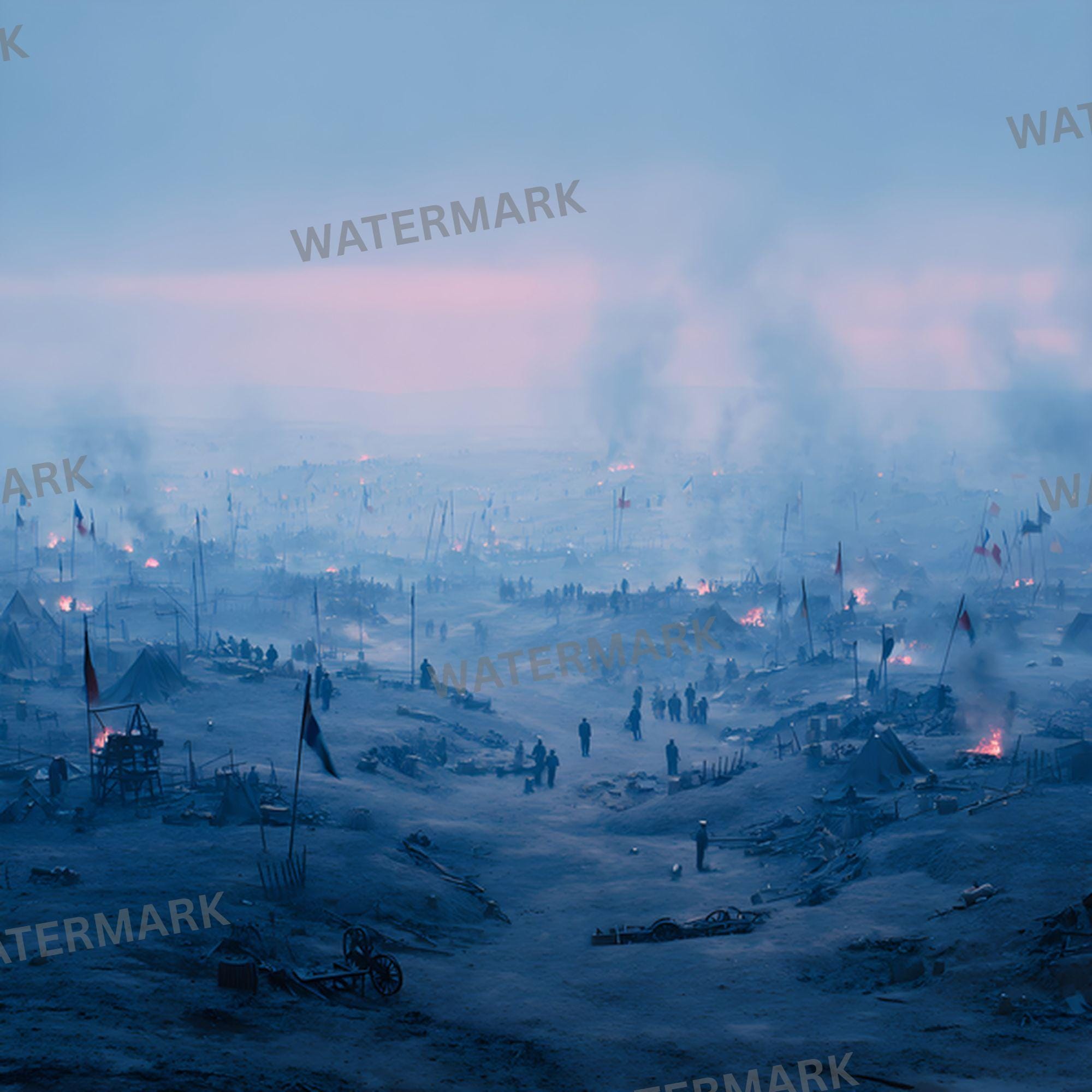 Battlefield Digital Backdrop, War Zone Photography Prop, Dramatic Post ...