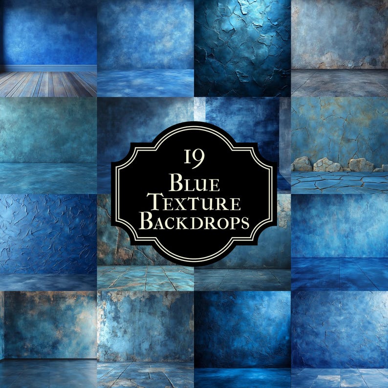 Blue Texture Backdrops - Photography Backdrops for Portraits, Product ...