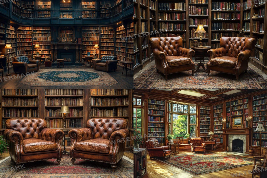Grand Library Digital Backdrops - Photography - Commercial Use ...