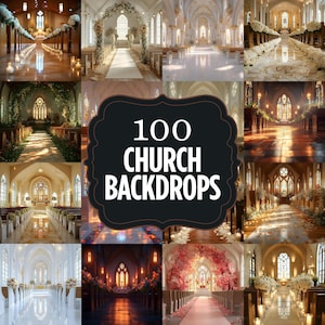 Elegant Church Wedding Backdrops | Virtual Event Photography ...