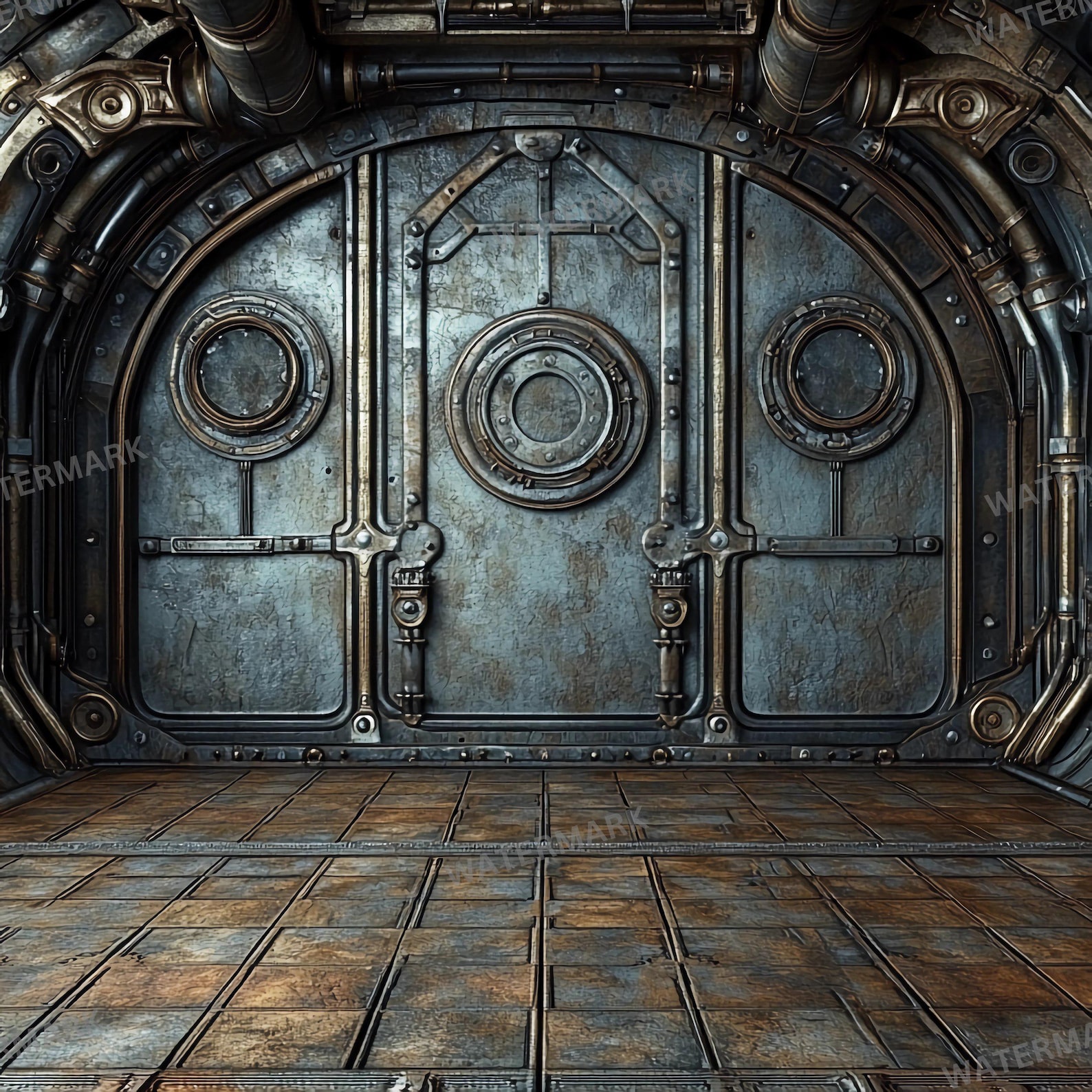 7 Steampunk Backdrops - Vintage Industrial Photography Backgrounds ...