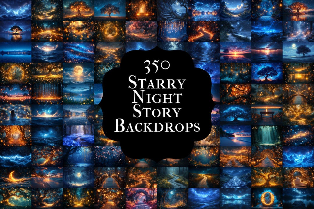 Starry Night Sky Backdrop: 350 Jpgs for Space Photo Editing, Celestial ...