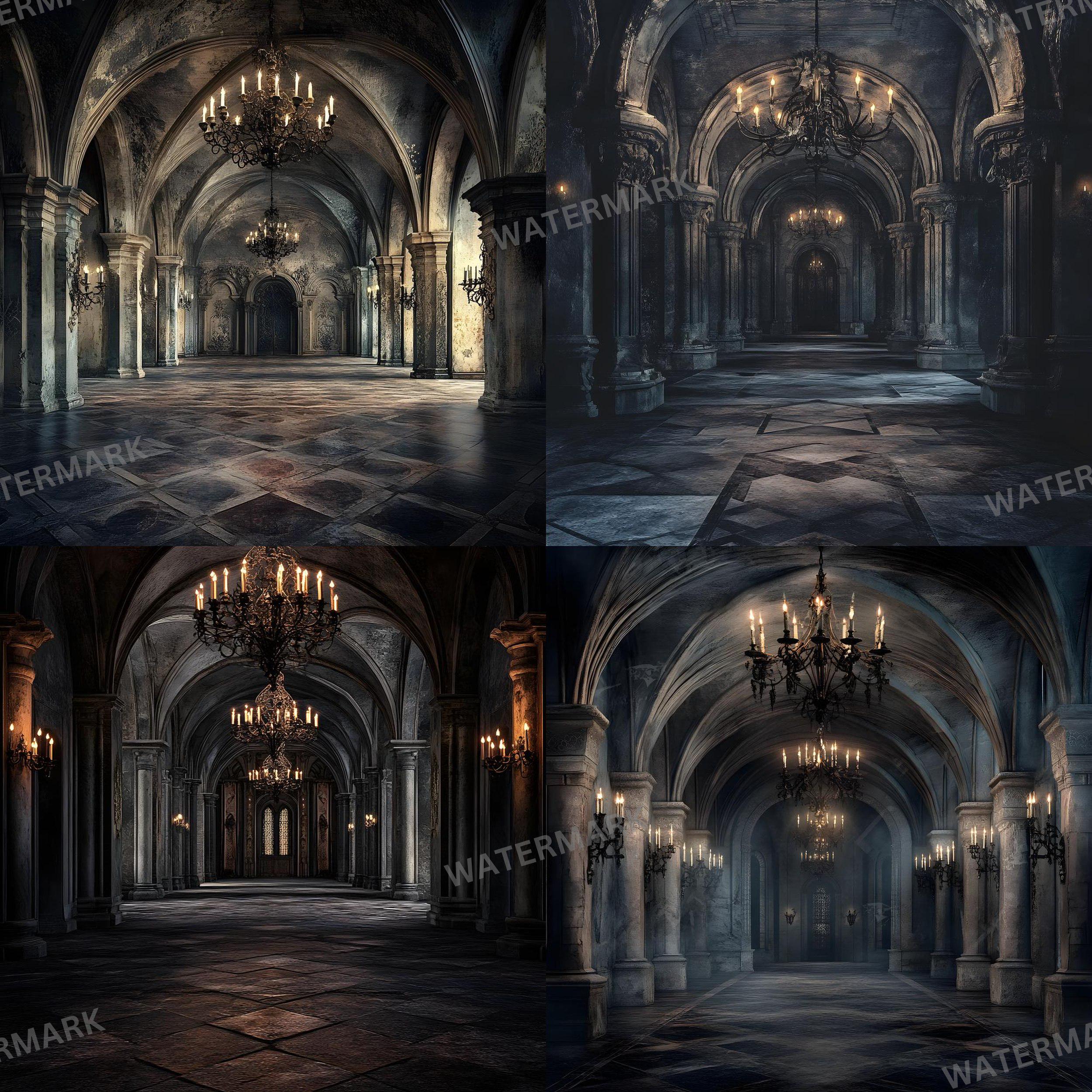 20 Haunted Castle Digital Backdrops | Gothic Photoshop Overlays for ...