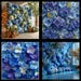 Blue Hydrangea Flower Wall Digital Backdrop, Floral Photography ...