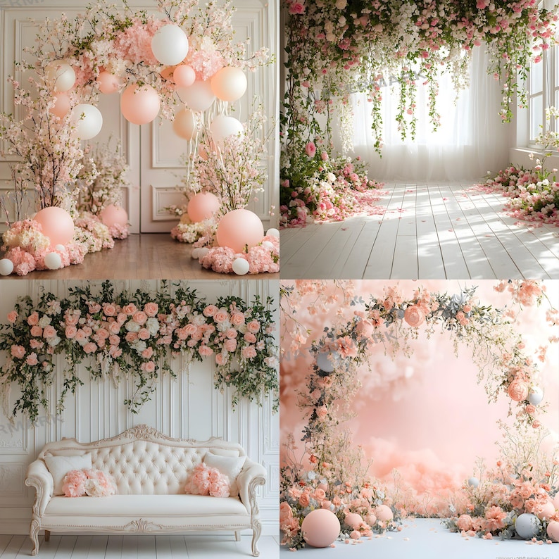 30 Elegant Wedding Arch Backdrops | Photoshop Photography (digital ...