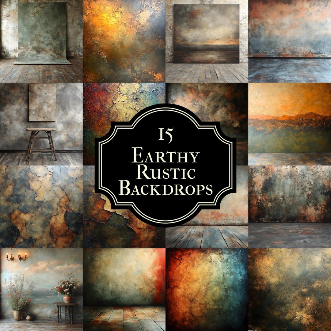 15 Earthy Rustic Backdrops - Warm Digital Backgrounds for Photography ...