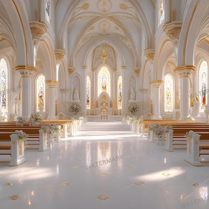 100 Elegant Church Backdrops | Cathedral Backdrop – Weddings, Virtual ...