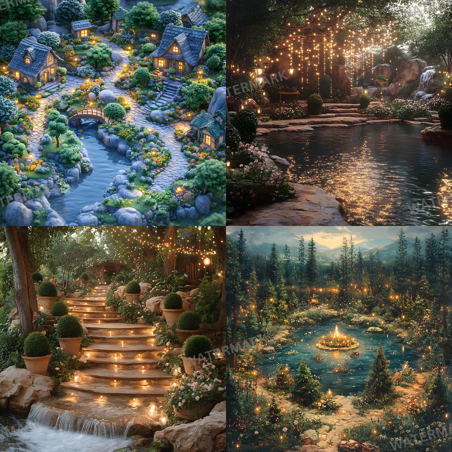 30 Enchanted Garden Backdrops - Magical Digital Backgrounds for ...