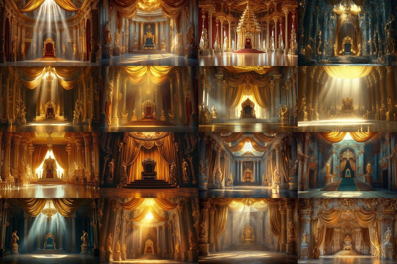 Royal Throne Room Backdrop: 35 Jpgs for Regal Portrait Photography ...
